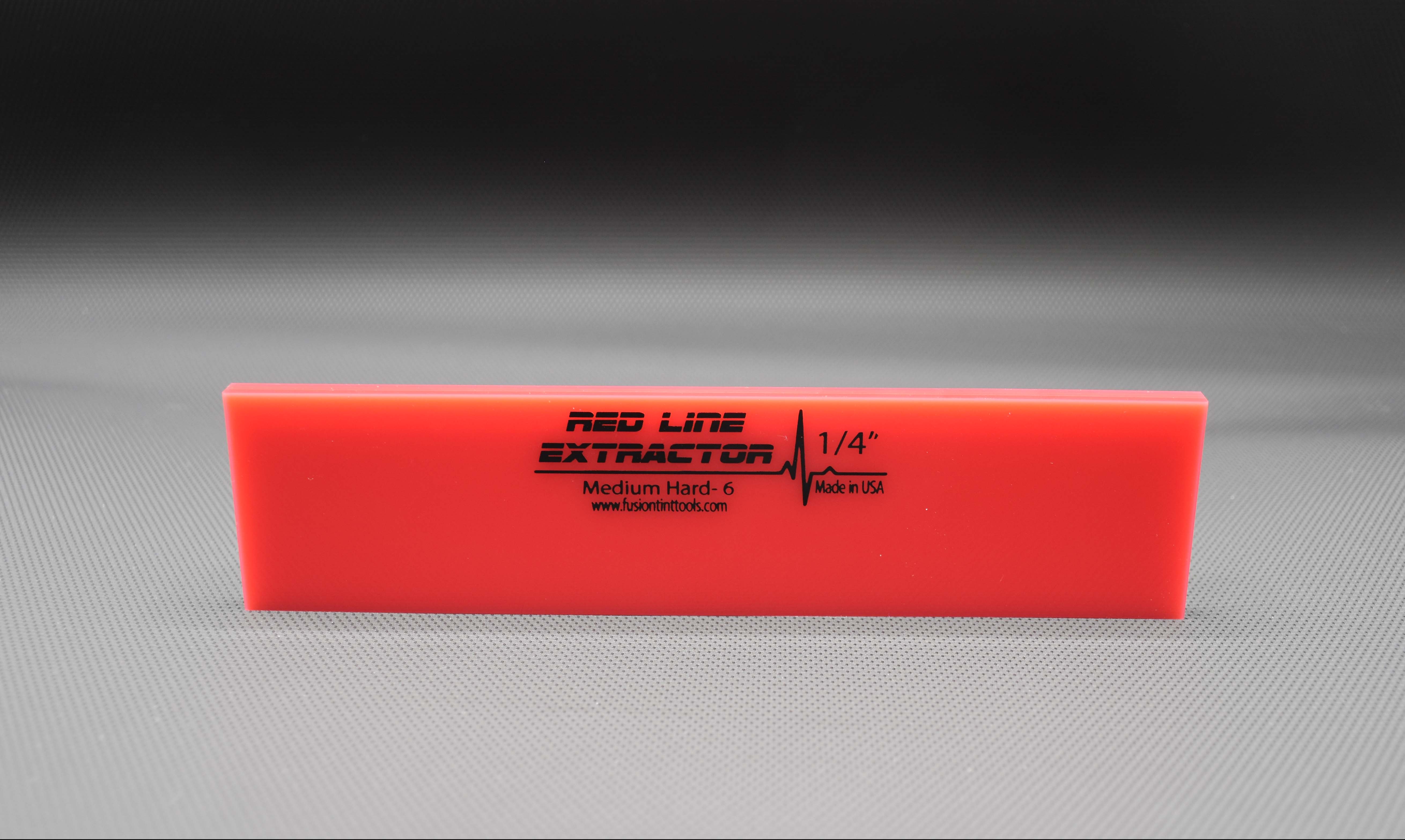 8" RED LINE EXTRACTOR 1/4" THICK NO BEVEL SQUEEGEE BLADE – Fusion Tools